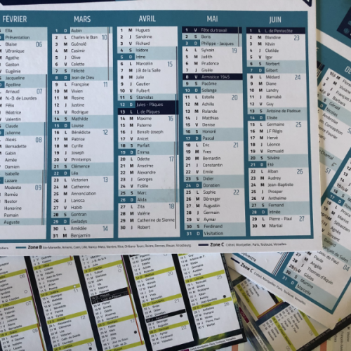 Calendrier rembordé - Prox'imprim